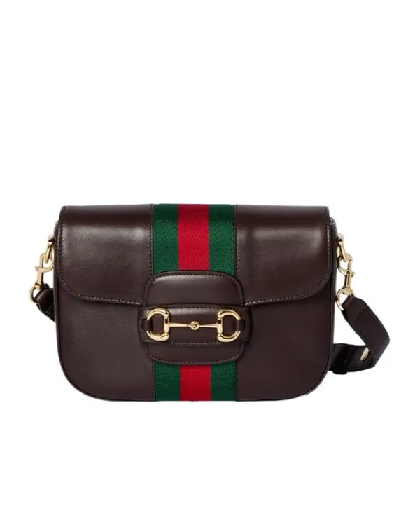 Gucci Horsebit 1955 Small Shoulder Bag - Dark Brown
