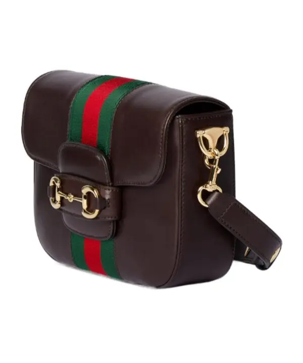 Gucci Horsebit 1955 Small Shoulder Bag - Dark Brown