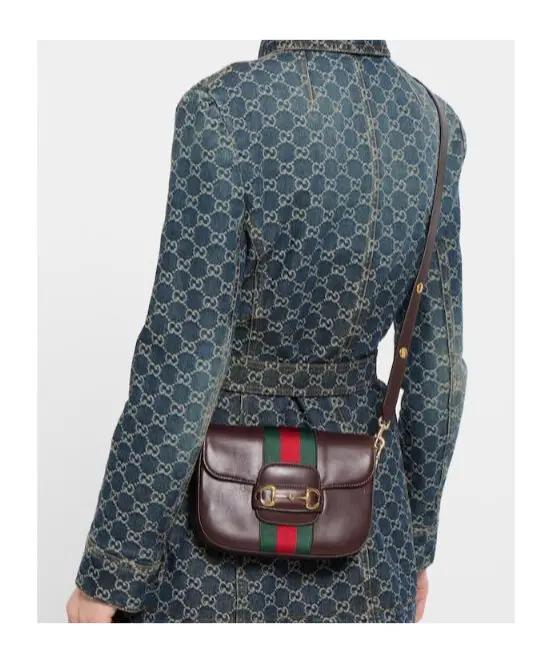 Gucci Horsebit 1955 Small Shoulder Bag - Dark Brown