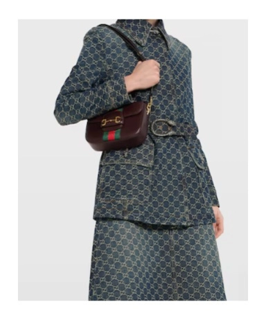 Gucci Horsebit 1955 Small Shoulder Bag - Dark Brown