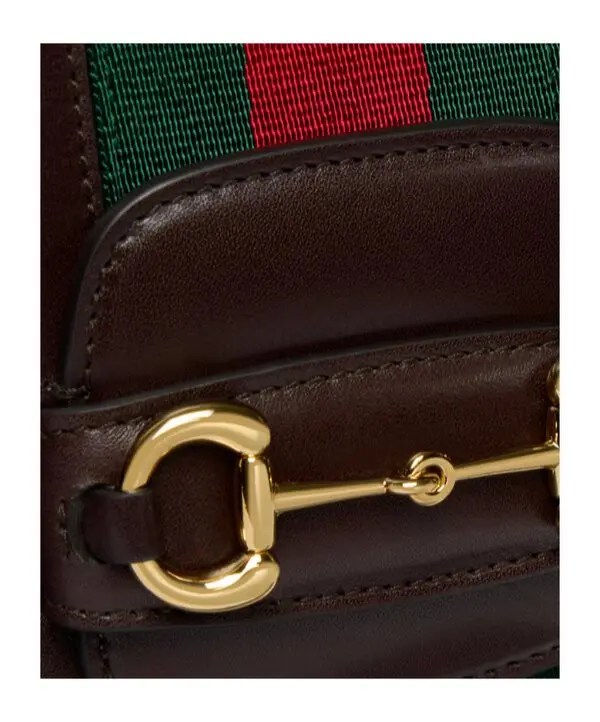 Gucci Horsebit 1955 Small Shoulder Bag - Dark Brown