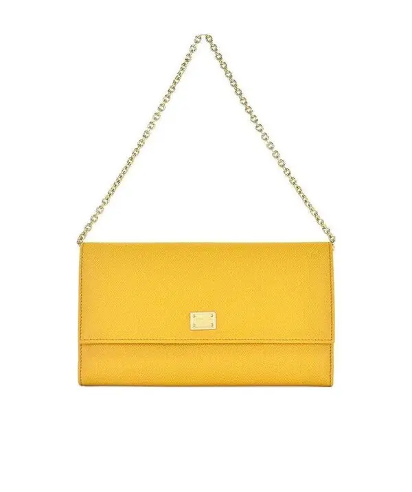 Dolce & Gabbana Logo Detail Wallet - Yellow