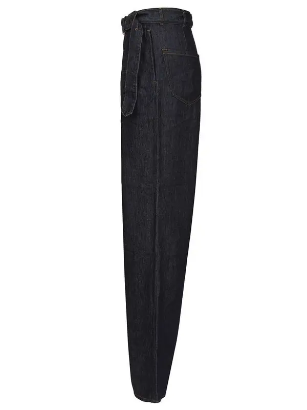 Dries Van Noten Pleated Wide-leg Jeans