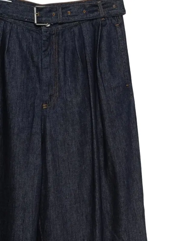 Dries Van Noten Pleated Wide-leg Jeans