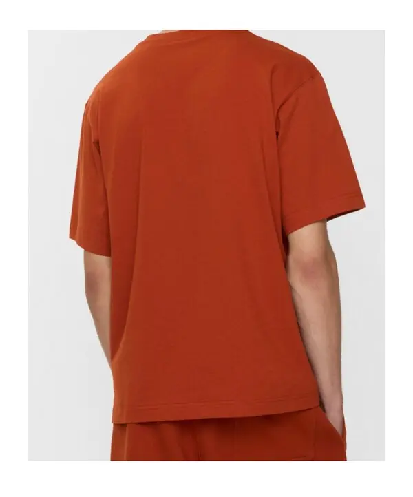 Burberry Gothic Logo Cotton T-shirt - Fire Orange