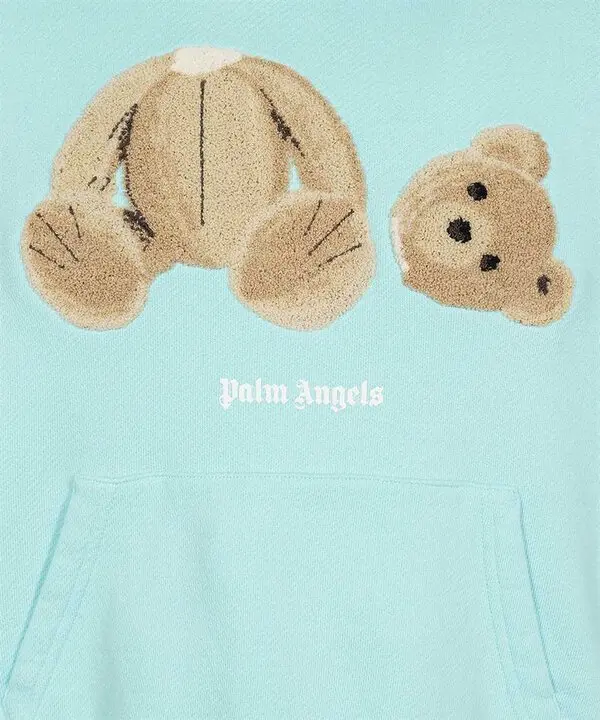 Palm Angels Teddy Bear Embroidered Hoodie