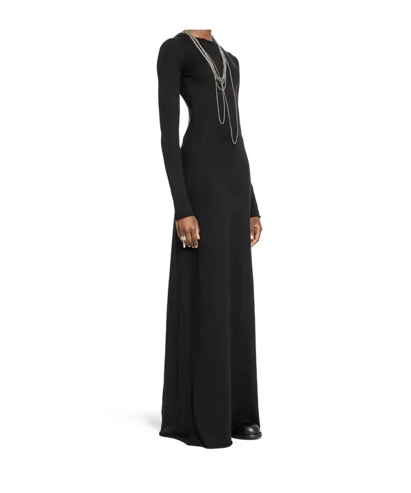 ANN DEMEULEMEESTER Eva Long-sleeve Cut-out Maxi Dress