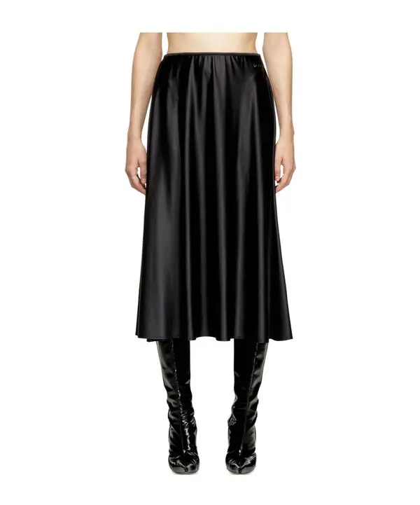 DIESEL® O-mori Flared Midi Skirt