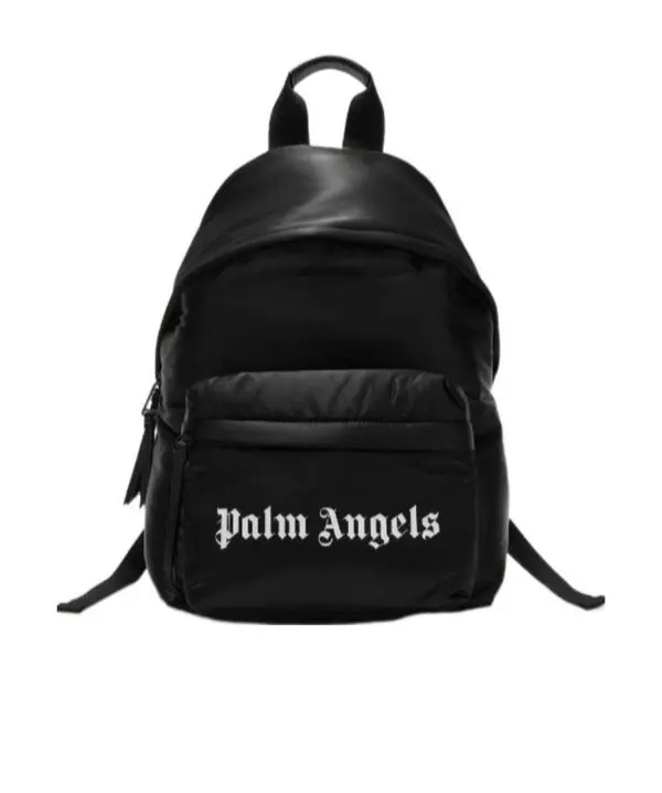 Palm Angels Logo Print Backpack - Black