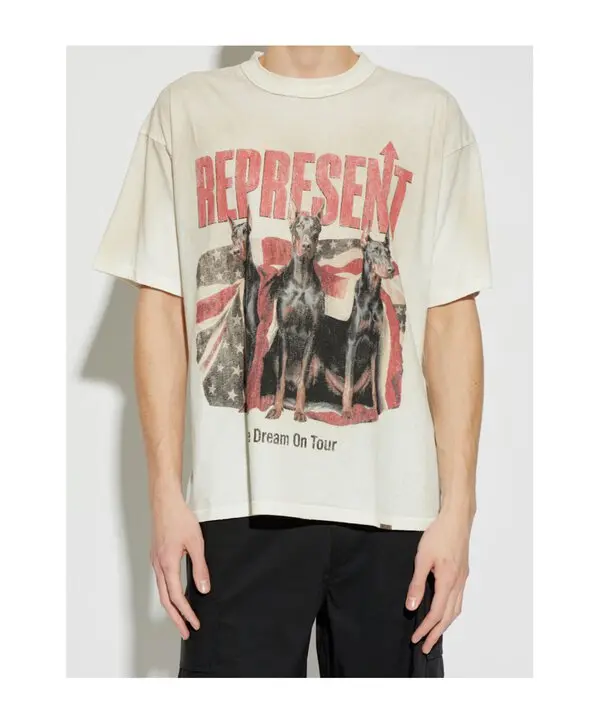 REPRESENT Dream On Tour Graphic T-shirt - Nude