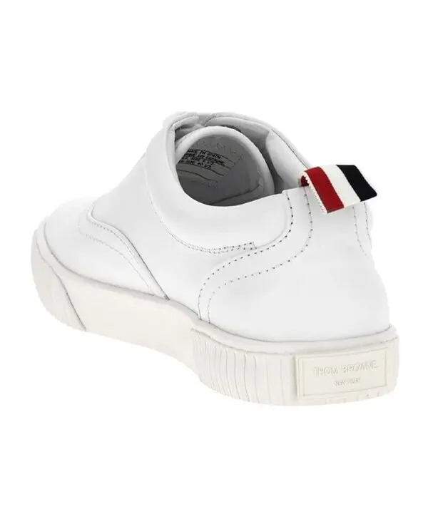 Thom Browne Heritage Round Toe Lace-up Sneakers - White