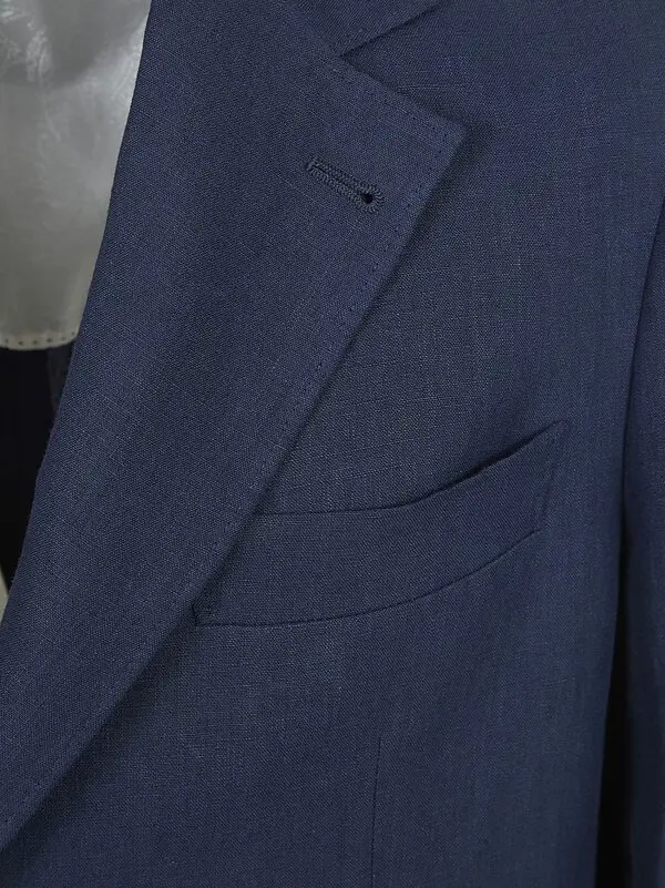 Brunello Cucinelli Single-breasted Blazer - Navy