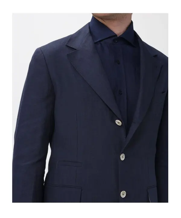 Brunello Cucinelli Single-breasted Blazer - Navy
