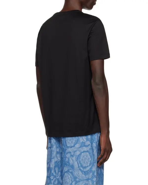 Versace Logo Printed Crewneck T-shirt