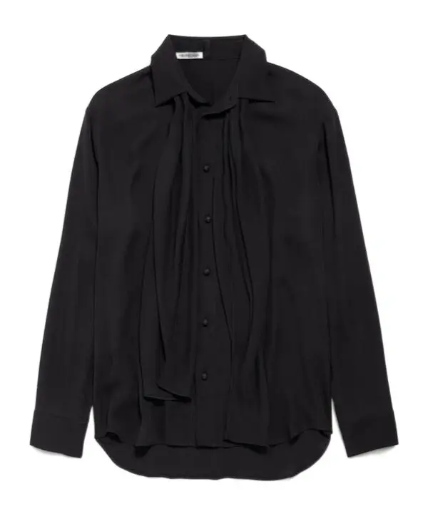 Balenciaga Scarf Shirt - Black