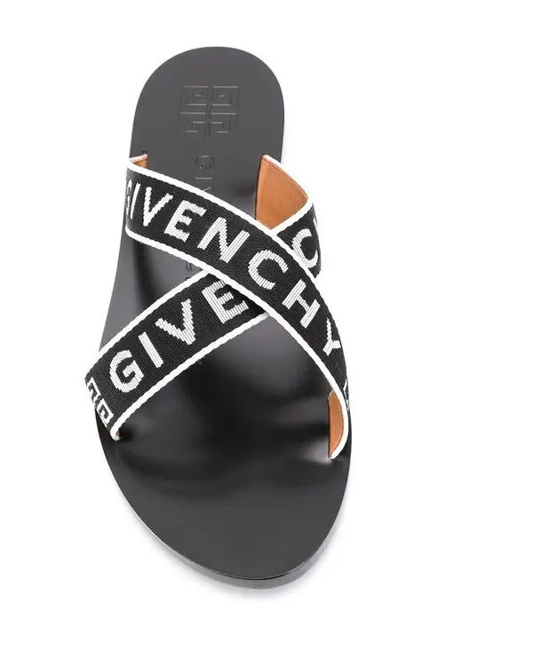 Givenchy Logo Strap Flat Sandals