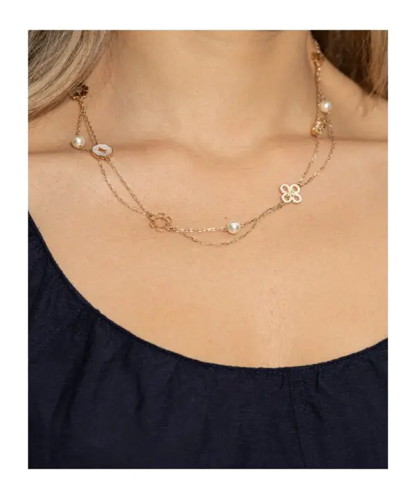 Tory Burch Flower Necklace
