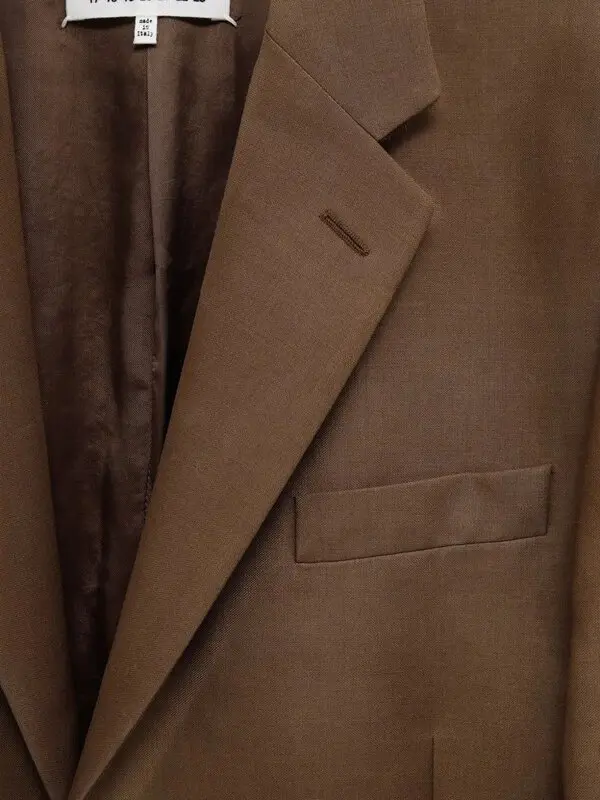 MAISON MARGIELA Single-breasted Tailored Jacket In Mohair And Wool