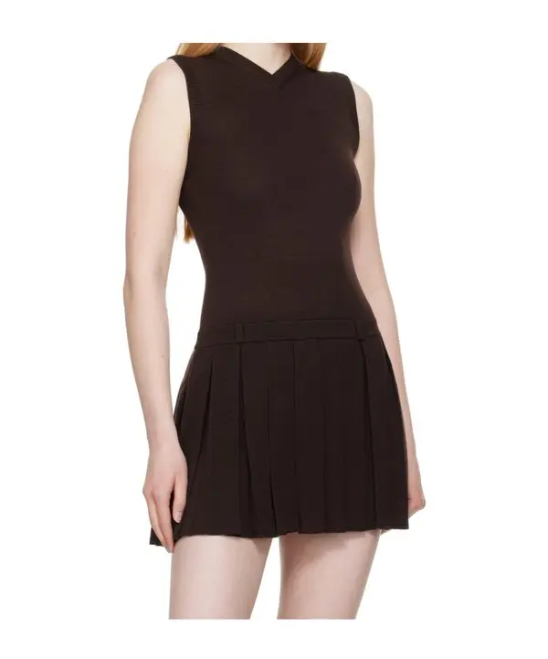 Sandy Liang Millie Mini Dress - Black
