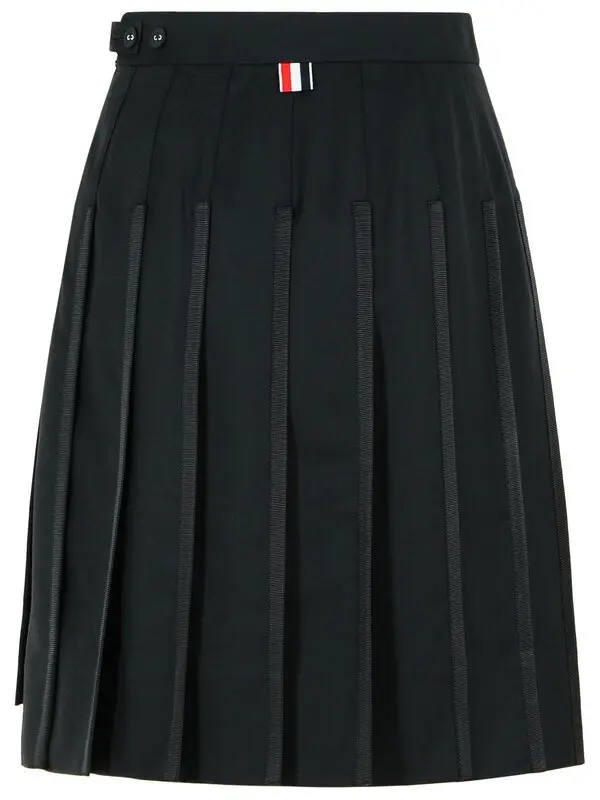 Thom Browne Super 120's Twill Pleated Skirt