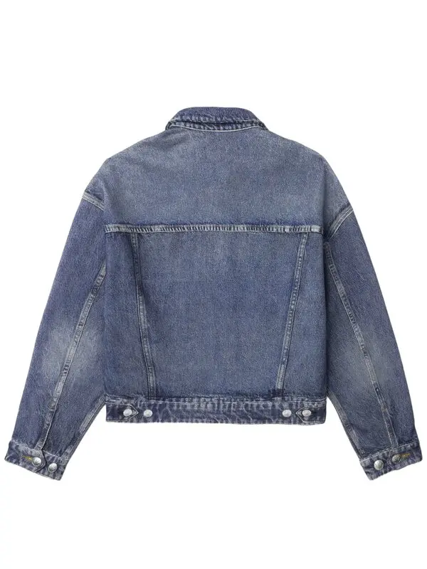 RAG  BONE Rag & Bone Cropped Denim Trucker Jacket