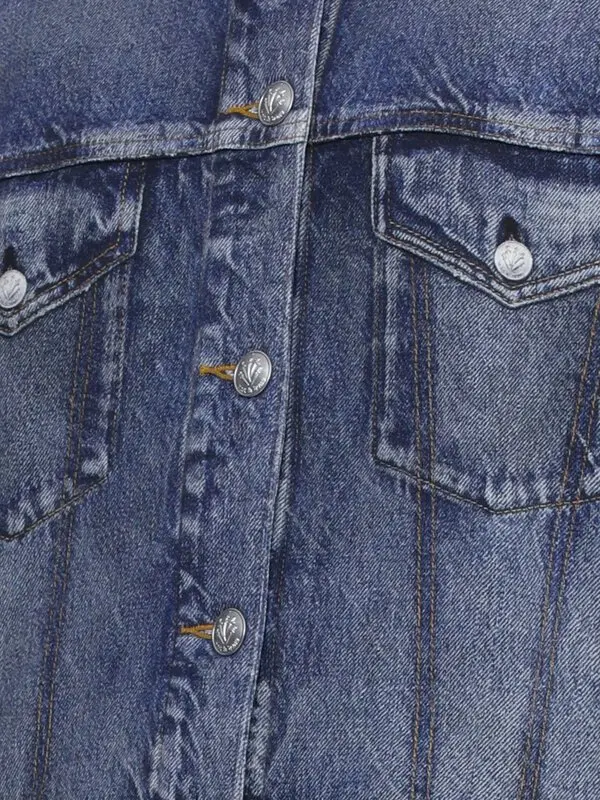 RAG  BONE Rag & Bone Cropped Denim Trucker Jacket