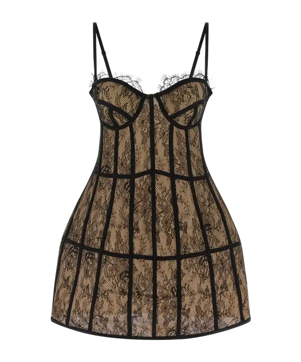 Giuseppe Di Morabito Lace Corset Mini Dress