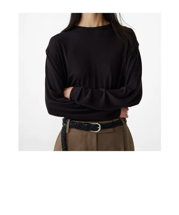 Studio Nicholson Simmons Long Sleeve T-shirt - Black Grape Color