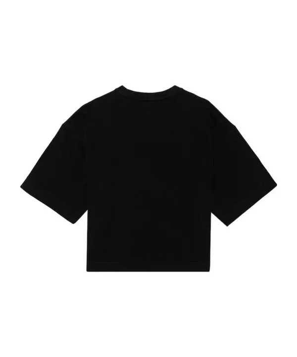 AUTRY Cropped T-shirt With Overlapping Sleeves