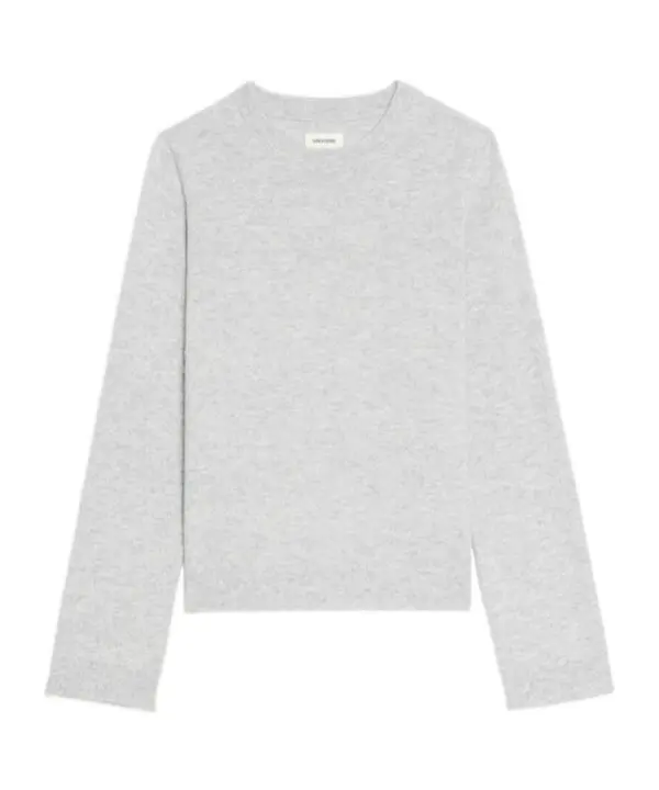 Zadig&Voltaire Crewneck Knitted Jumper With Leather Elbow Patches