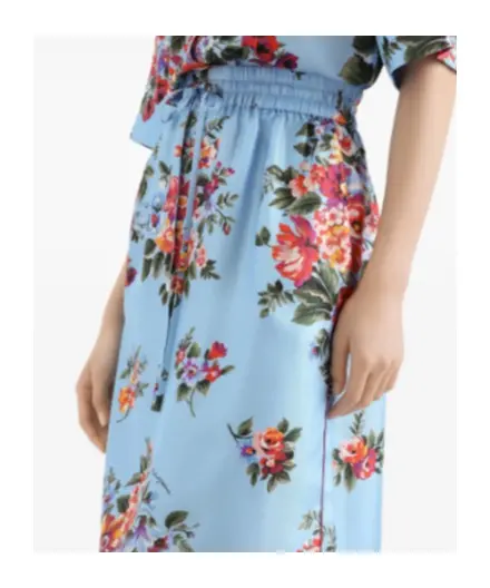 Dolce & Gabbana Floral Printed Midi Skirt