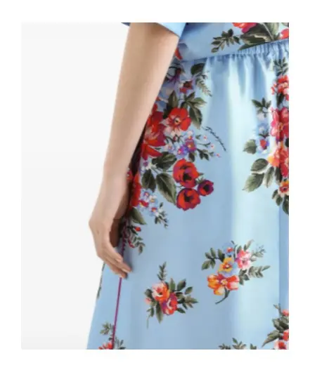 Dolce & Gabbana Floral Printed Midi Skirt