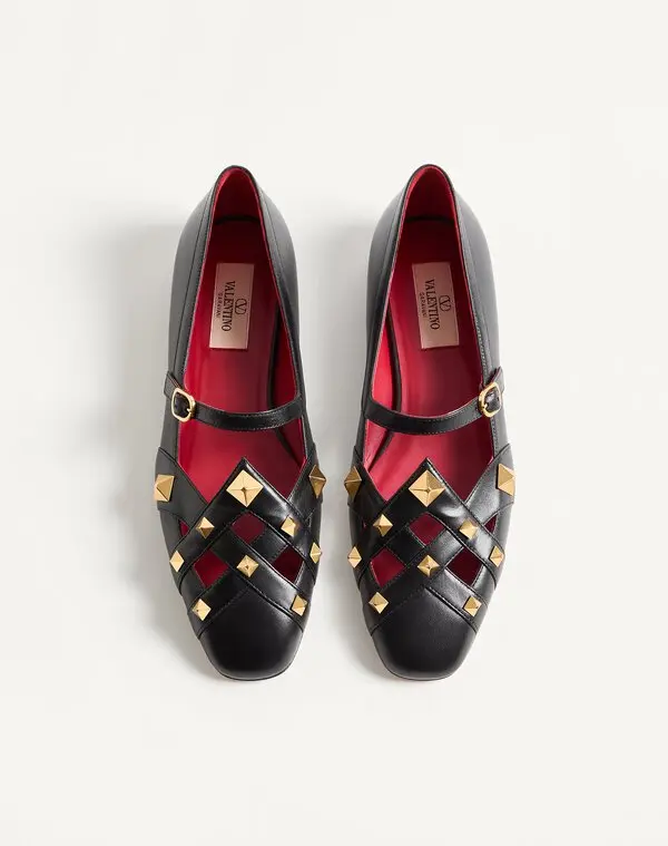 Valentino Garavani Rockstud Pointed Toe Flats