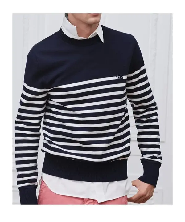 Dior Striped Crewneck Sweater