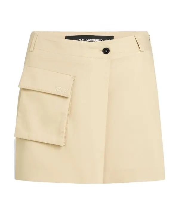 Karl Lagerfeld Patch Pocket Skort - Nomad