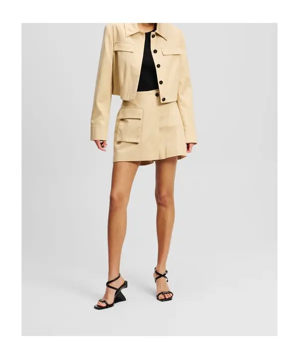 Karl Lagerfeld Patch Pocket Skort - Nomad