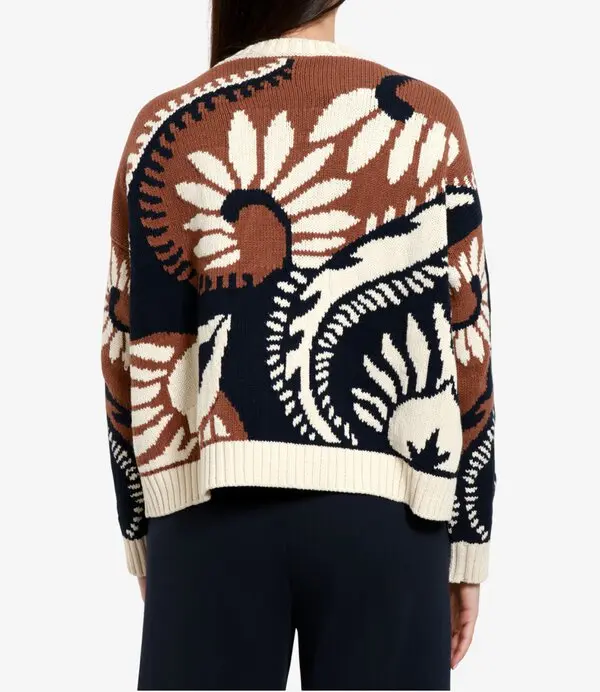 Max Mara Patterned Crewneck Jumper - No