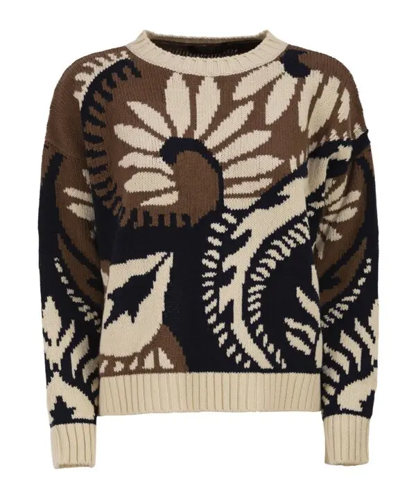 Max Mara Patterned Jacquard Sweater - Nude