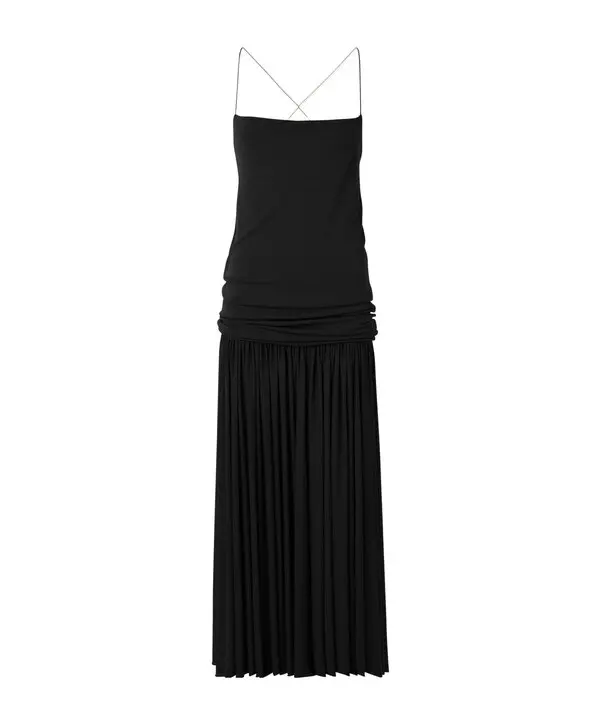 Jacquemus Abiha Gathered Waist Dress - Black