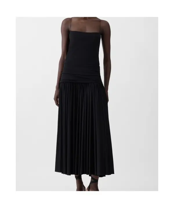Jacquemus Abiha Gathered Waist Dress - Black