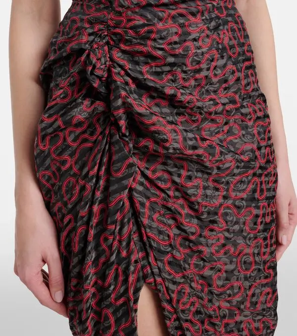 VIVIENNE WESTWOOD Panther Printed Midi Dress - Red