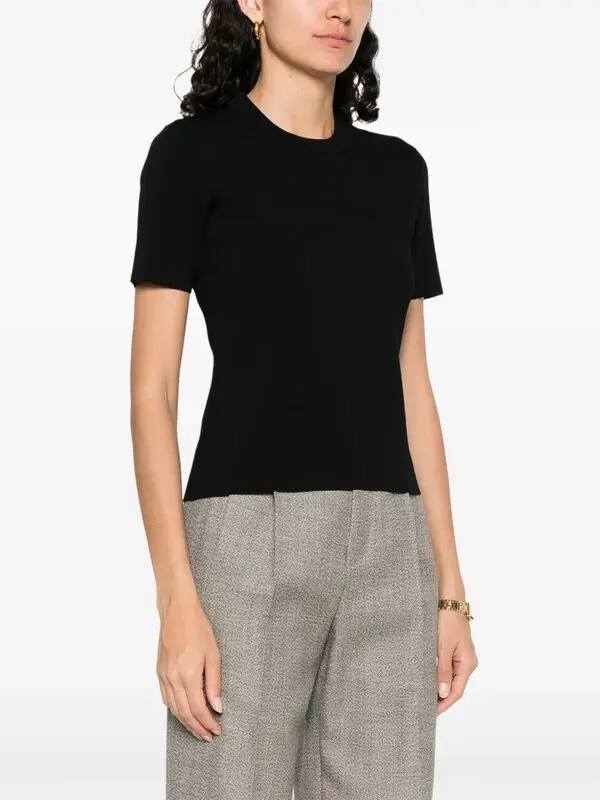 Max Mara Adelio Crewneck Short-sleeved T-shirt - Black