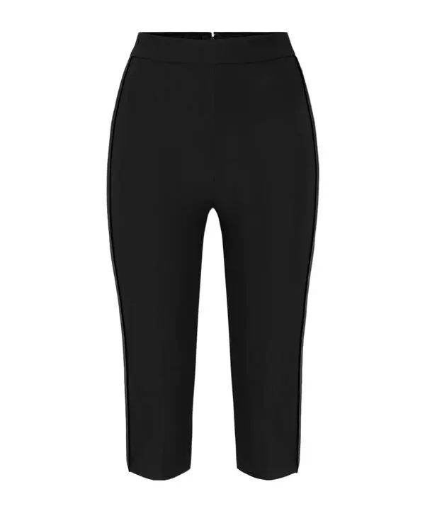 Elisabetta Franchi High-waist Capri Pants - Black