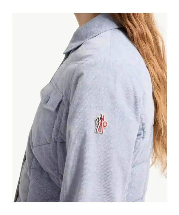 Moncler Corduroy Quilted Jacket - Blue