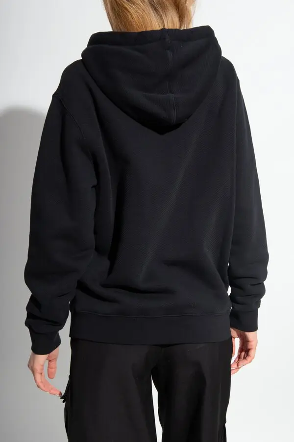 Off-White Graphic Print Logo Embroidered Hoodie