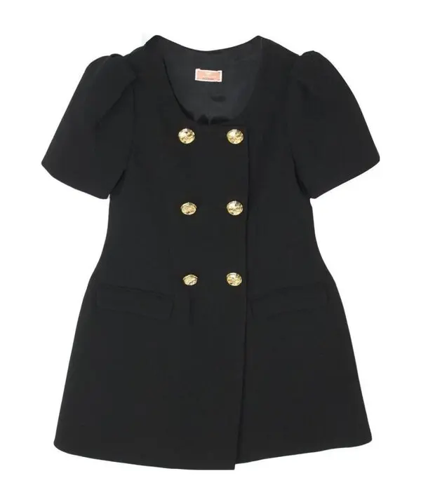 Elisabetta Franchi Double-breasted Mini Dress With Gold Buttons