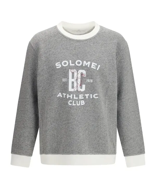 Brunello Cucinelli Graphic Sweatshirt - Gray