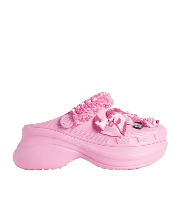 Balenciaga X Crocs X Jibbitz Charms Mules - Light Pink