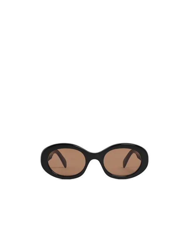 Celine Triomphe 01 Acetate Sunglasses - Brown