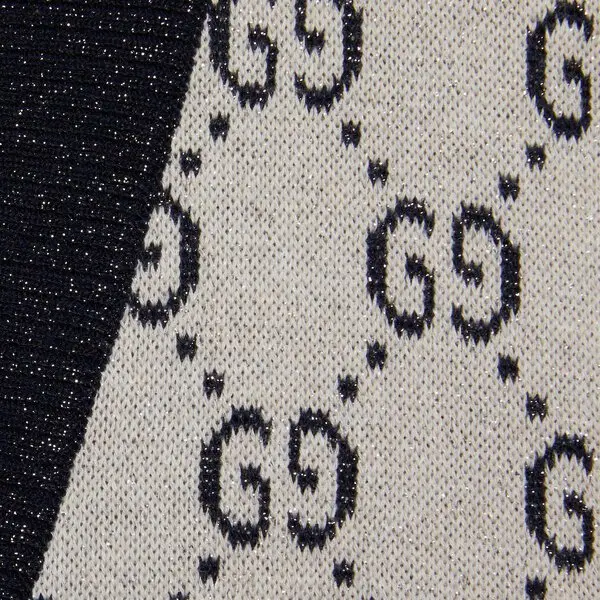 Gucci Gg Cotton Jacquard Cardigan - Gray